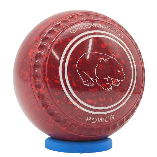 Greenmaster Power Size 1 Maroon Red Dimple Grip | Hunter Bowls (AU)